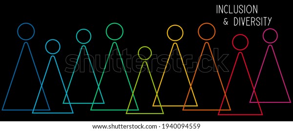 Inclusion Diversity Infographic Vector Set Multi Stock Vector (Royalty ...