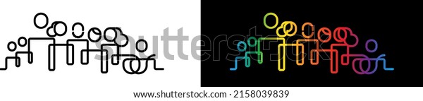Inclusion Icon Vector Illustration Stock Vector (Royalty Free ...