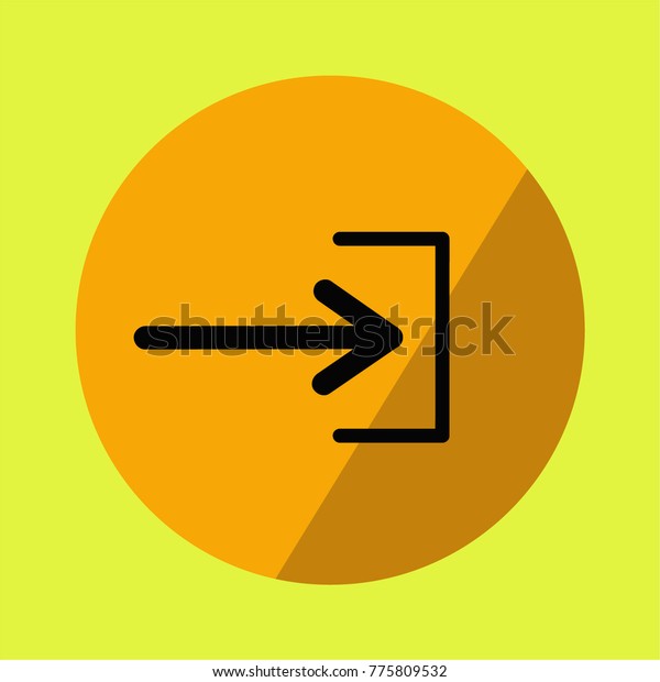 Incoming Arrow Icon Flat Design Stock Vector (Royalty Free) 775809532 ...