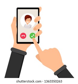 3,670 Answer phone cartoon Images, Stock Photos & Vectors | Shutterstock
