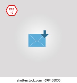 Incoming Mail Icon Stock Vector (Royalty Free) 699458035 | Shutterstock
