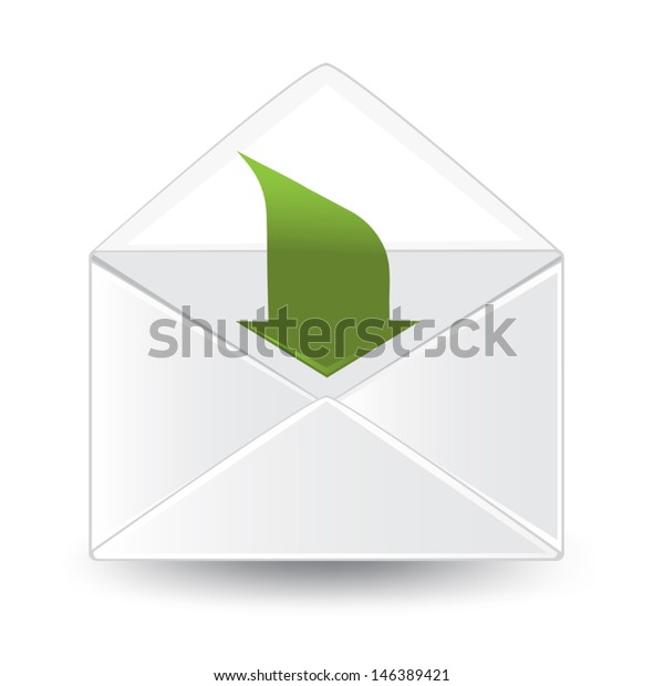 Incoming Mail Icon Stock Vector (Royalty Free) 146389421 | Shutterstock