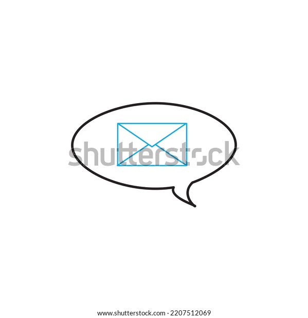 Incoming Message Message Icon Icon Envelope Stock Vector (Royalty Free ...