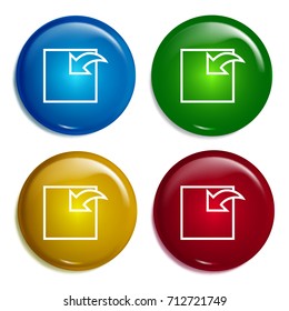 Incoming Multi Color Gradient Glossy Badge Stock Vector (Royalty Free ...