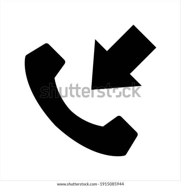 Incoming Telephone Call Icon Vector Graphic Stock Vector (Royalty Free ...