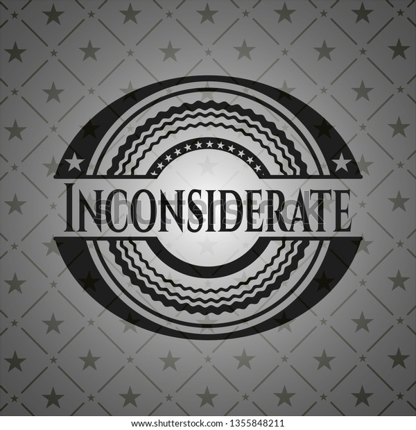 Inconsiderate Black Emblem Stock Vector (Royalty Free) 1355848211 ...