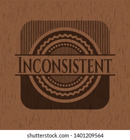Inconsistent Wooden Emblem Retro Vector Illustration Stock Vector ...