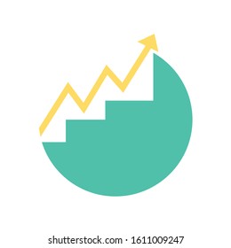 Increase Arrow Over Ladder Design Workflow Stock Vector (Royalty Free ...