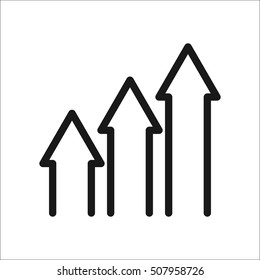 174,556 Arrow increase icon Images, Stock Photos & Vectors | Shutterstock
