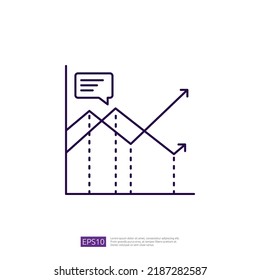 Increase Growth Chart Graph Outline Icon Stock Vector (Royalty Free ...