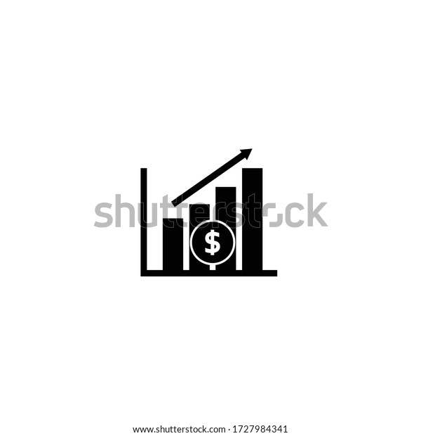 Increase Money Icon Trendy Design Style Stock Vector (Royalty Free ...