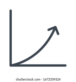 Growth Trend Icon Presentation Chart Upward Stock Vector (Royalty Free ...