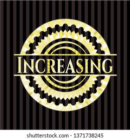Increasing Gold Badge Stock Vector (Royalty Free) 1371738245 | Shutterstock