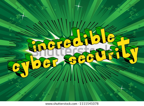 Incredible Cyber Security Comic Book Style Stock Vector (Royalty Free ...