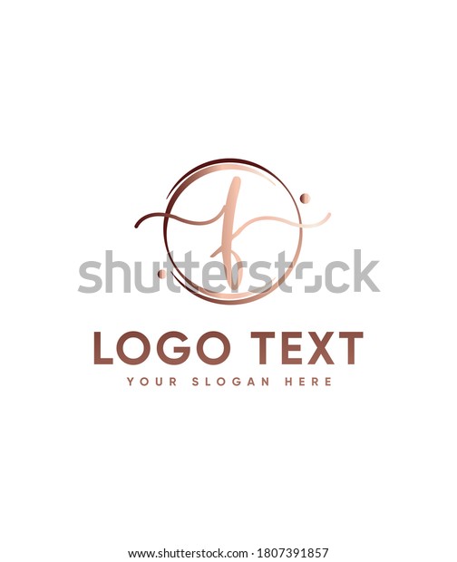 Incredibly Elegant Flowing Letter Type F Stock Vector (Royalty Free ...