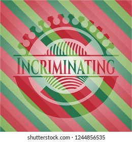 Incriminating Christmas Emblem Stock Vector (Royalty Free) 1244856535 ...