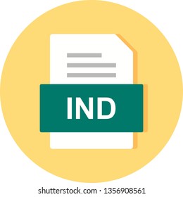 152 Ind file format icon Images, Stock Photos & Vectors | Shutterstock