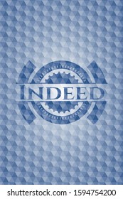 Indeed Blue Badge Geometric Background Vector: vector de stock (libre ...