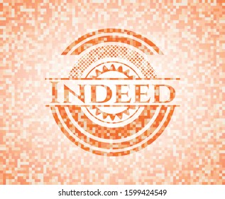 Indeed Orange Tile Background Illustration Square Stock Vector (Royalty ...
