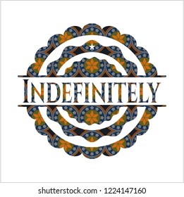 Indefinitely Arabic Emblem Arabesque Decoration Stock Vector (Royalty ...