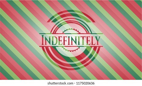 Indefinitely Christmas Badge Background Stock Vector (Royalty Free ...