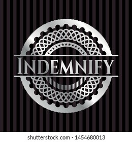 Indemnify Silvery Shiny Badge Vector Illustration Stock Vector (Royalty ...