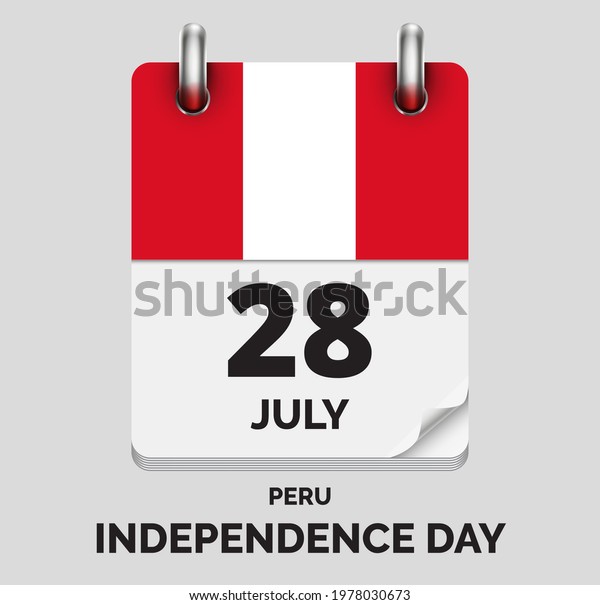 Independence Day Peru July 28 Days Stock Vector (Royalty Free ...