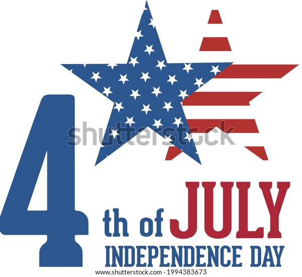 Independence Day Usa Star Vector Design Stock Vector (Royalty Free ...