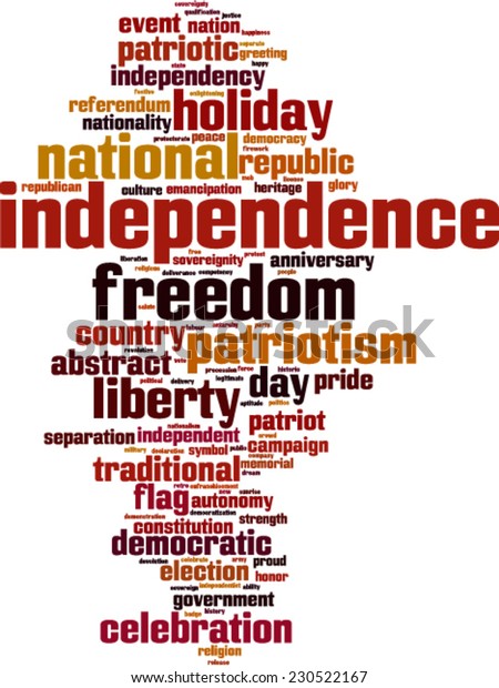 Independence Word Cloud Concept Vector Illustration Stock Vector ...