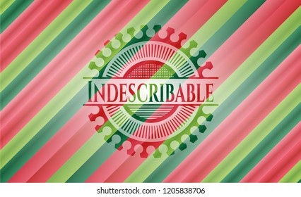 Indescribable Christmas Emblem Background Stock Vector (Royalty Free ...
