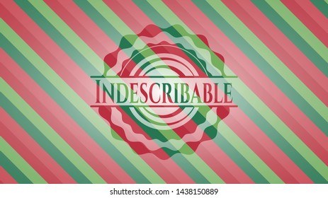 Indescribable Christmas Emblem Background Vector Illustration Stock ...