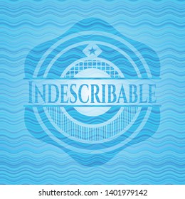 Indescribable Water Wave Concept Badge Background Stock Vector (Royalty ...