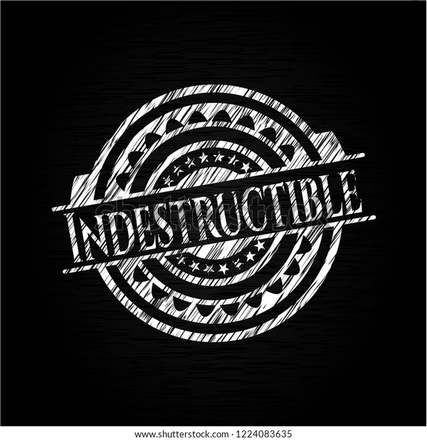 Indestructible Written On Blackboard Stock Vector (Royalty Free ...