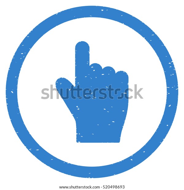 Index Finger Direction Rubber Seal Stamp Stock Vector (Royalty Free ...