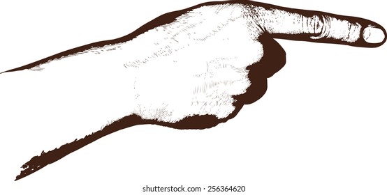 Index Finger Pointing Direction Right Stock Vector (Royalty Free ... Index Finger Pointing Direction Right Stock Vector (Royalty Free ...