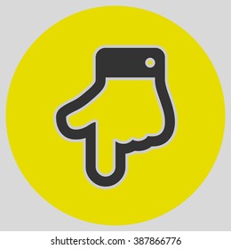 Index Finger Pointing Down Hand Gestures Stock Vector (Royalty Free ...