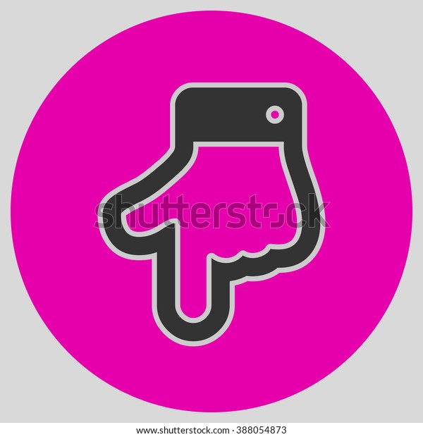 Index Finger Pointing Down Hand Gestures Stock Vector (Royalty Free ...