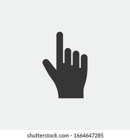 Index Finger Pointing Vector Icon Right Stock Vector (Royalty Free ...