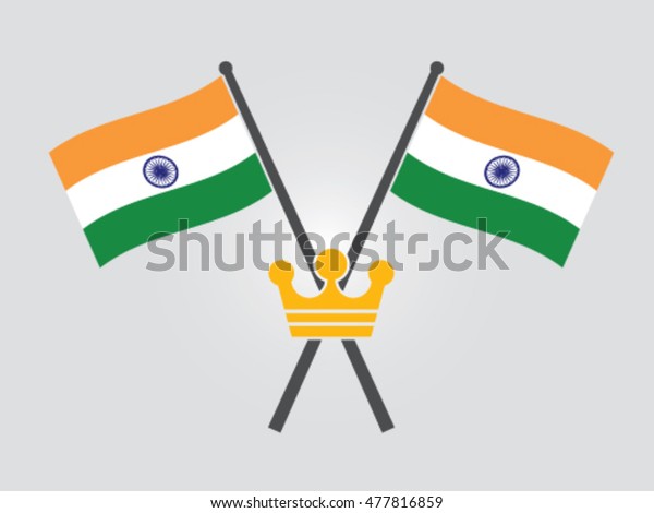 India Emblem King Crown Stock Vector (Royalty Free) 477816859 ...