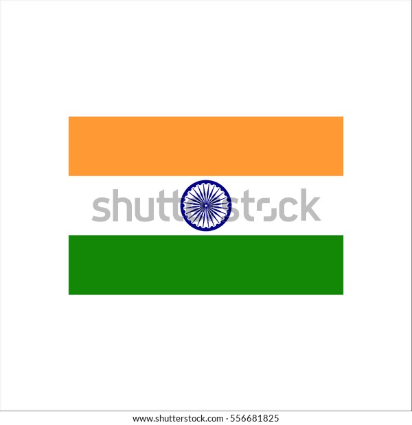 India Flag Symbol Sign Flat Icon Stock Vector (Royalty Free) 556681825 ...