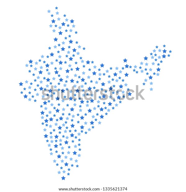 India Map Background Blue Stars Different: Vector có sẵn (miễn phí bản ...