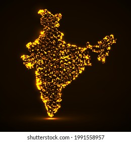 3,113 India Map With Lights Images, Stock Photos & Vectors | Shutterstock