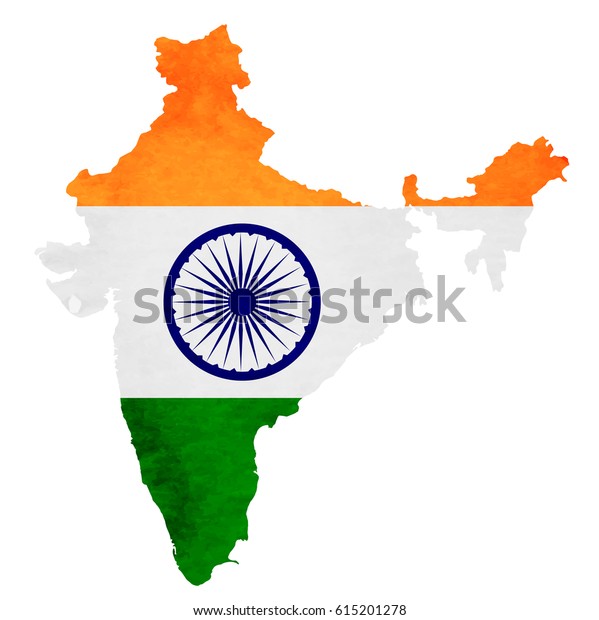 India Map National flag icon