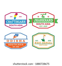 India Map Vector Asia Logo Stock Vector (Royalty Free) 1880728675 ...
