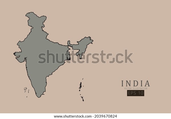 India Map World Map International Vector Stock Vector (Royalty Free ...