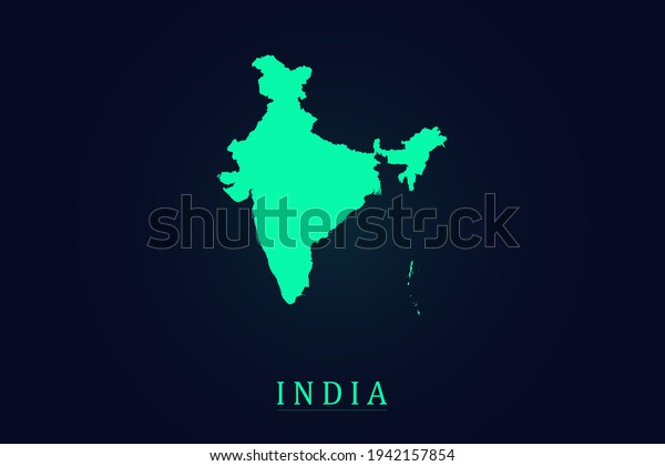 India Map World Map Vector Template Stock Vector (Royalty Free ...