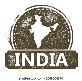 India Rubber Stamp Stock Vector (Royalty Free) 1089804890