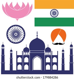 India Vector Illustration: vector de stock (libre de regalías ...
