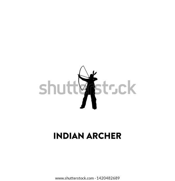 Indian Archer Icon Vector Indian Archer Stock Vector (Royalty Free ...