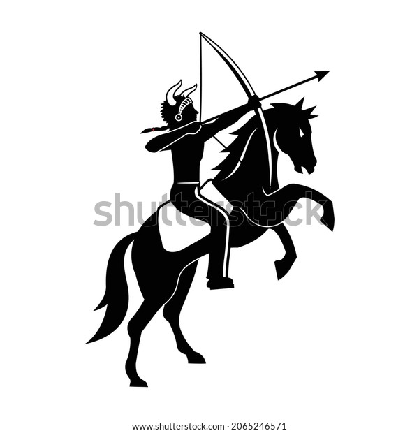 Indian Archers Riding Horses Vector Stock Vector (Royalty Free ...